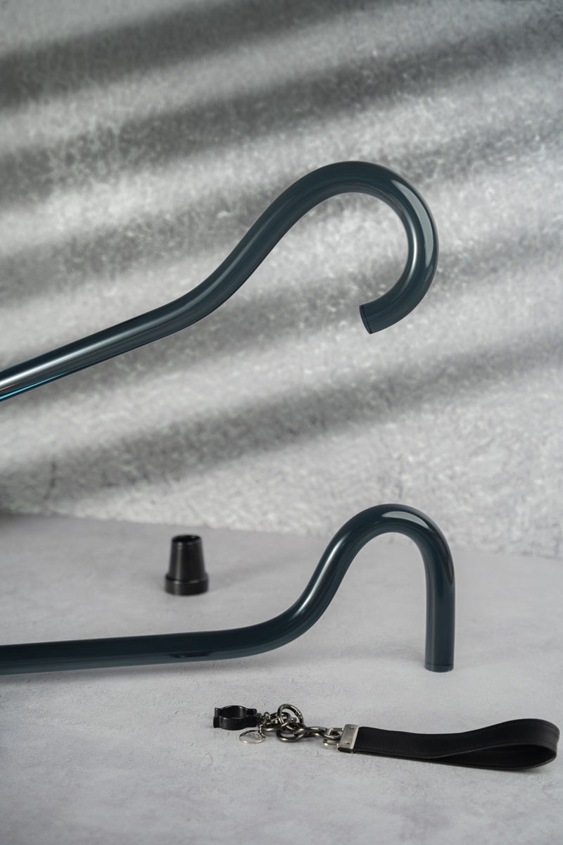 Haunted - Transparent, Dark Grey Acrylic Walking Stick – Neo Walk