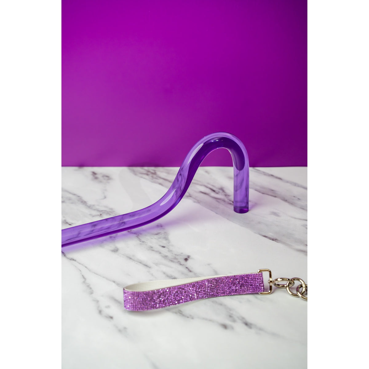 Lilibet - Transparent Purple Acrylic Walking Stick – Neo Walk