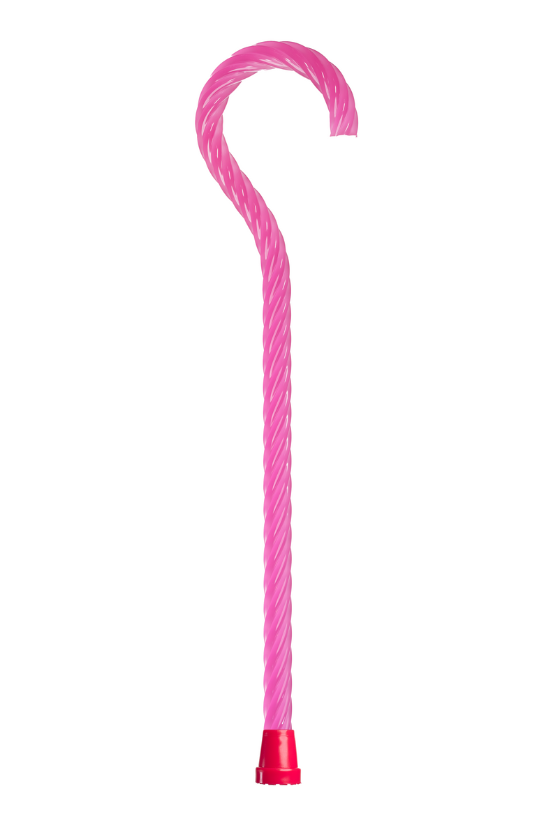 Pink Candy Crush - Solid Pink Acrylic Walking Stick – Neo Walk
